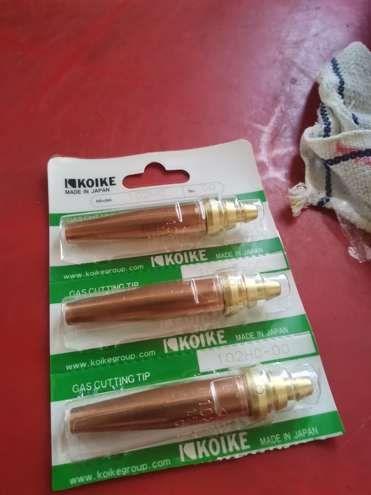 Koike Acetylene Tips KOIKE 102HC GAS OXY & ACETYLENE CUTTING NOZZLE AMME Made In Japan ...