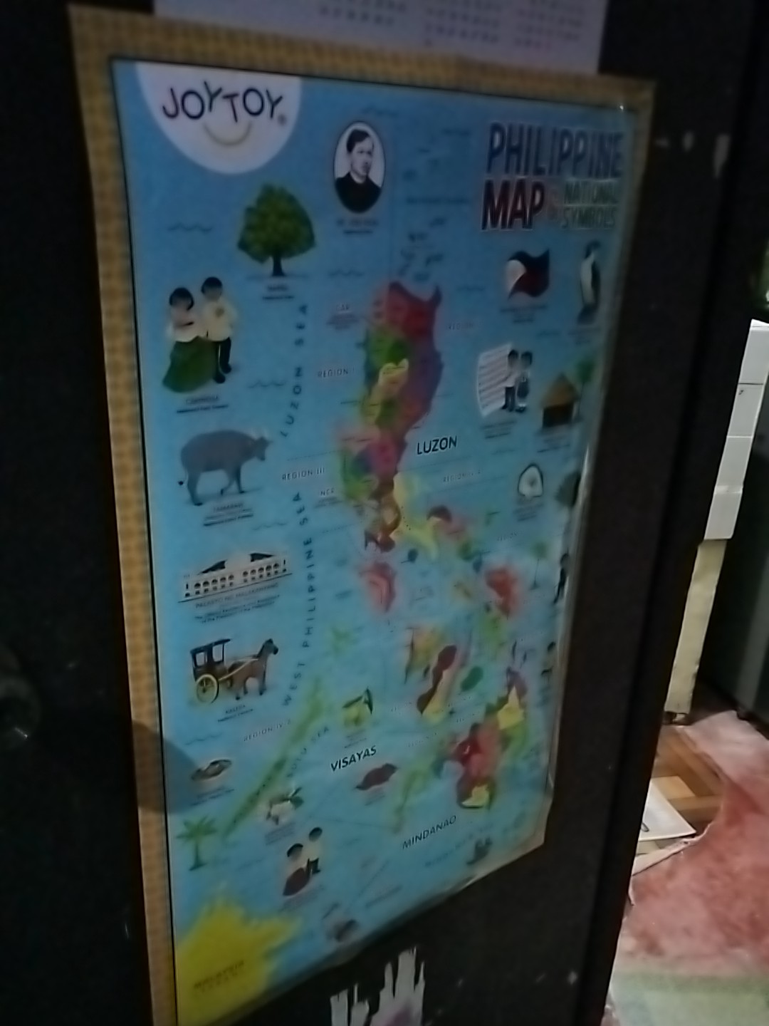 Joytoy Philippine Map Symbols Poster Shopee Philippines