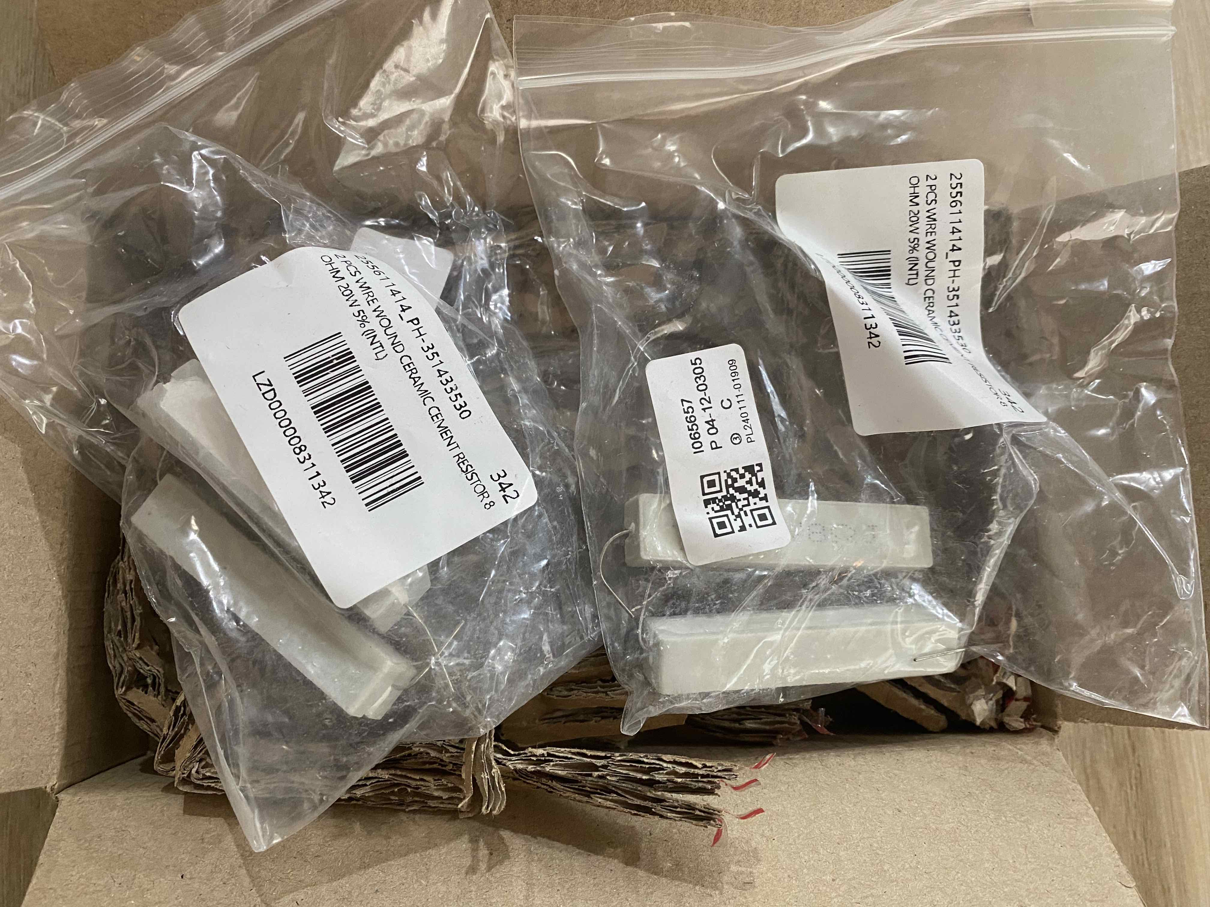 Ceramic Resistor 5 Pieces Wire Wound Ceramic Cement Resistor – 8 Ohm ...