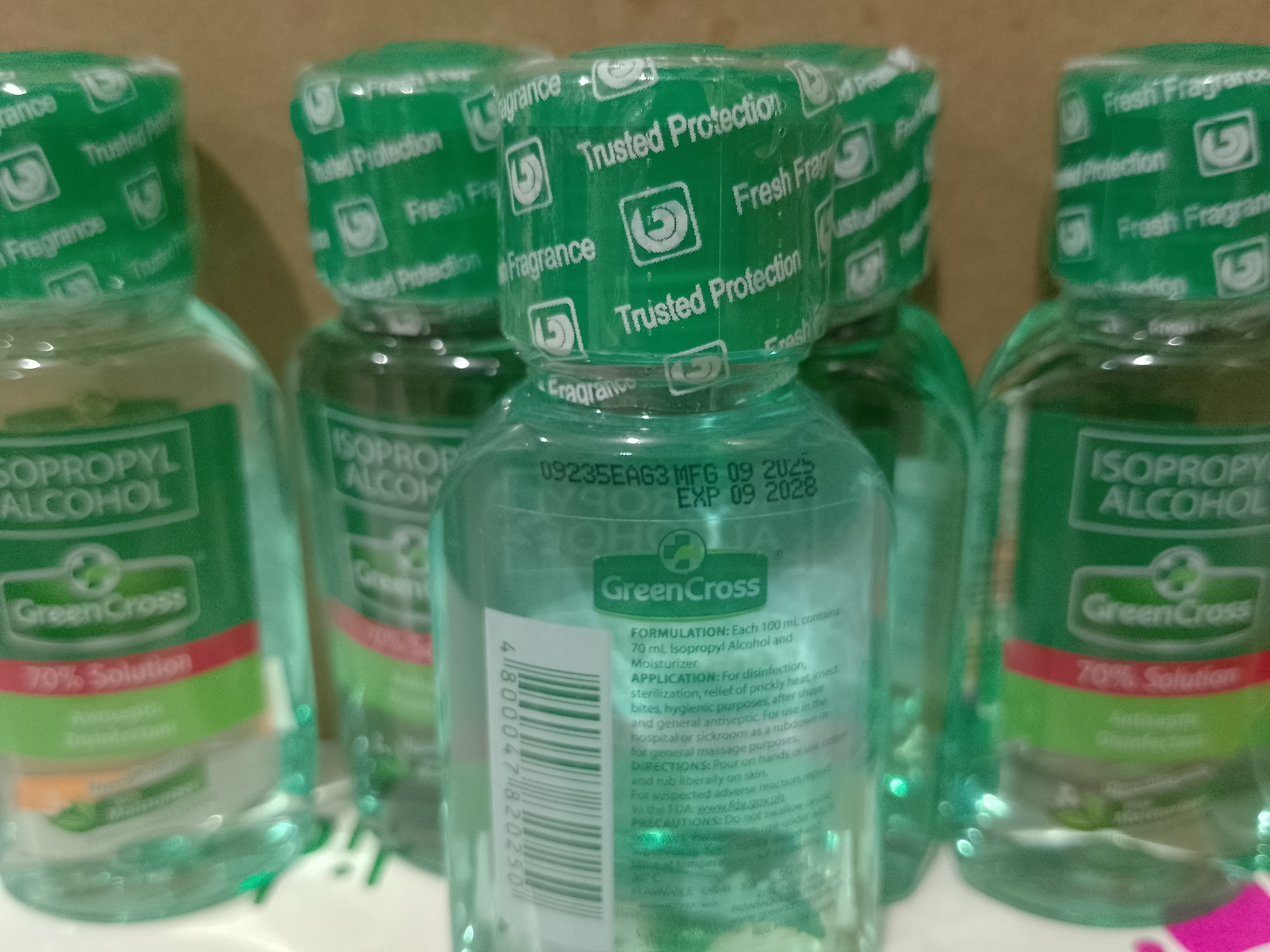 Green Cross Alcohol Ingredients