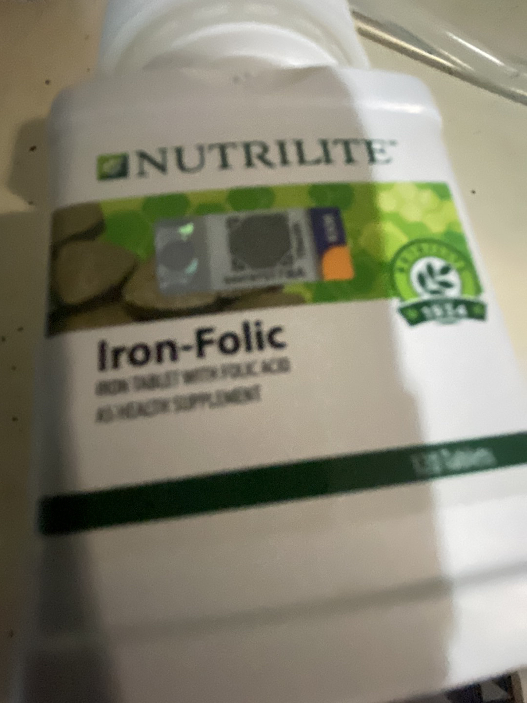 2 Unit Amway Nutrilite Iron Folic With Folic Acid 120 Tabs Amway