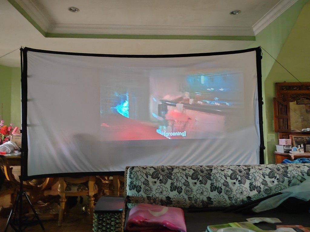 Portable Projector Screen Kodak 150\" Projector Screen With Stand ...