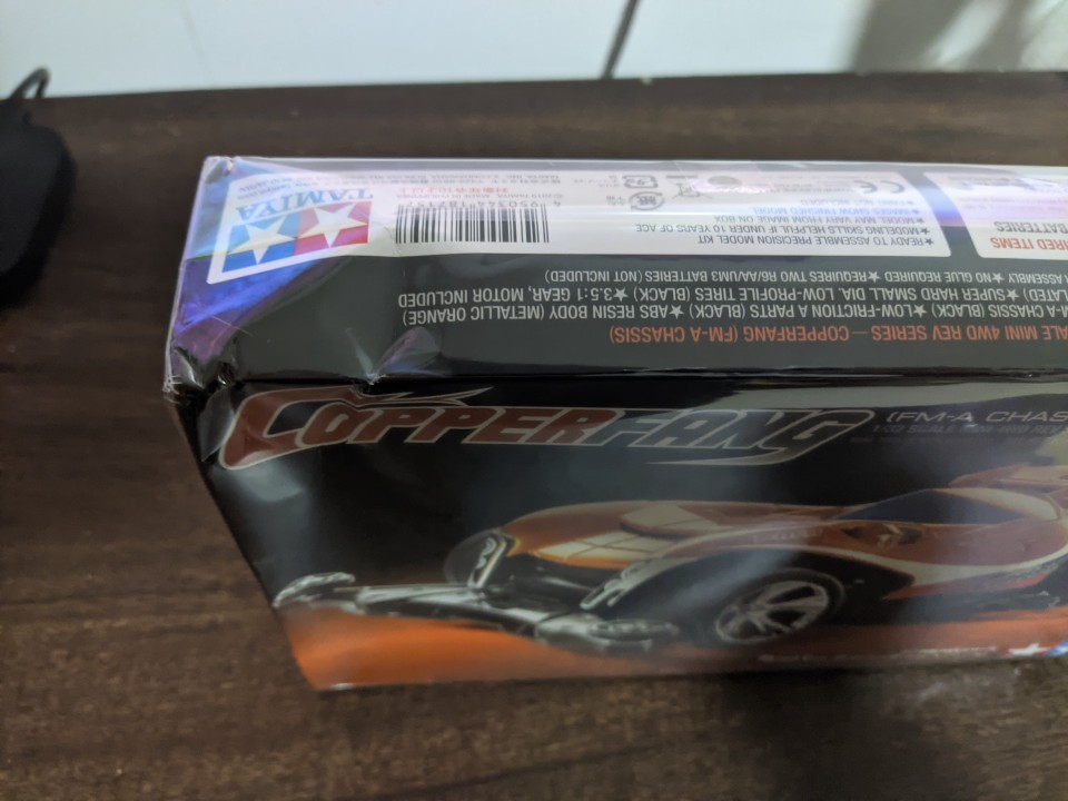 Mini Race Car Kit Tamiya Mini 4WD Copper Fang FM-A Chassis Model Kit ...