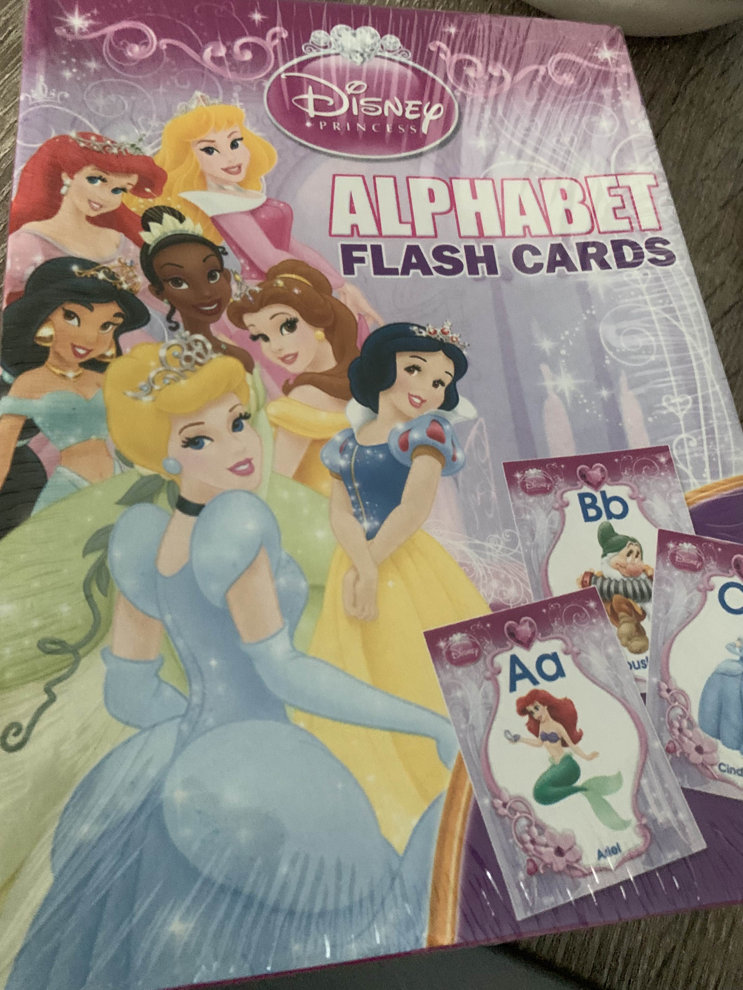 Disney Princess Alphabet Flash Cards